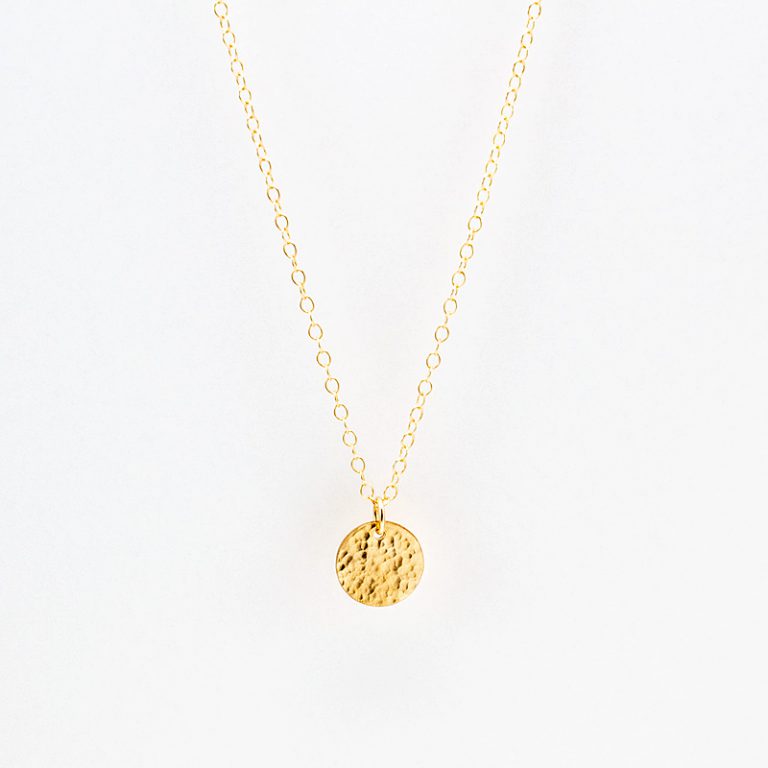 GOLD DISC NECKLACE - Lulurox